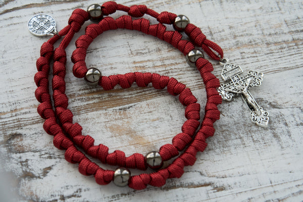 Knotted Rope Rosary | The Defender of Faith — Unbreakable & Rugged ...