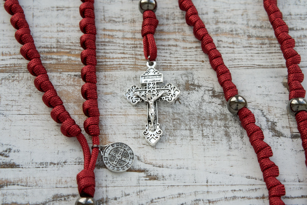 Knotted Rope Rosary | The Defender of Faith — Unbreakable & Rugged ...