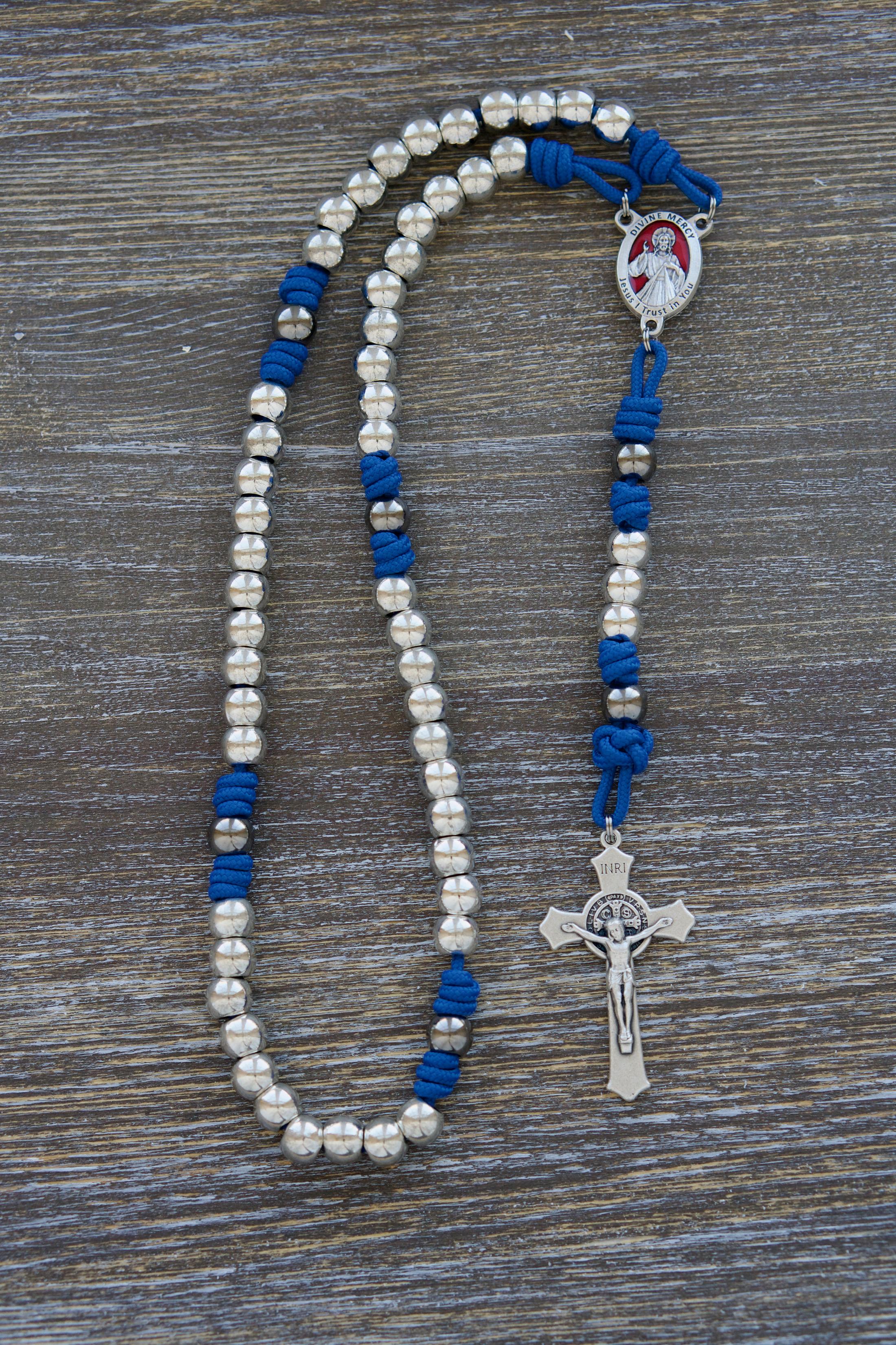 Divine Mercy / St. Faustina Premium Paracord Rosary – Sanctus Servo