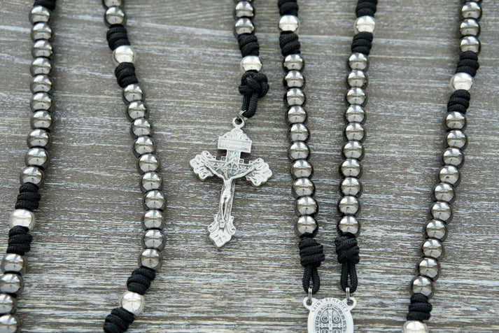 Iron Resolve - St. Benedict - Black, Gunmetal and Silver - Premium Par ...