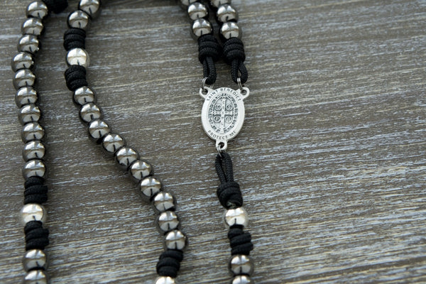 Iron Resolve - Premium Metal Paracord Rosary – Sanctus Servo
